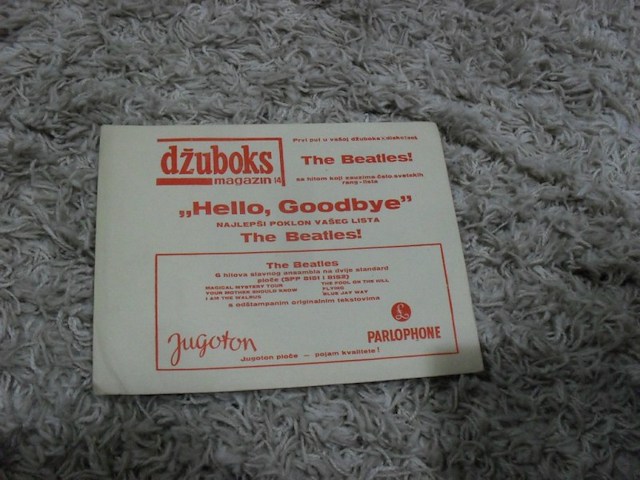 The Beatles - Zdravo, do viđenja(Hello, goodbye) flexi