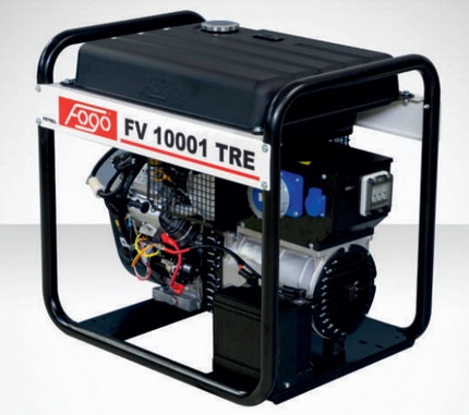 FOGO agregat FV 10001TRE, 9.5kW, 230V, DVR, rezervoar 45L, elektro start, B&S motor benzin