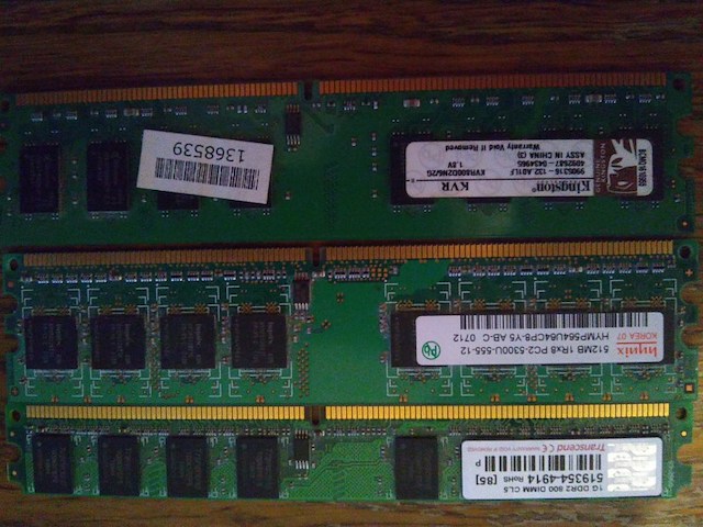 DDR1 i DDR2 ram memorije lot - 7 komada