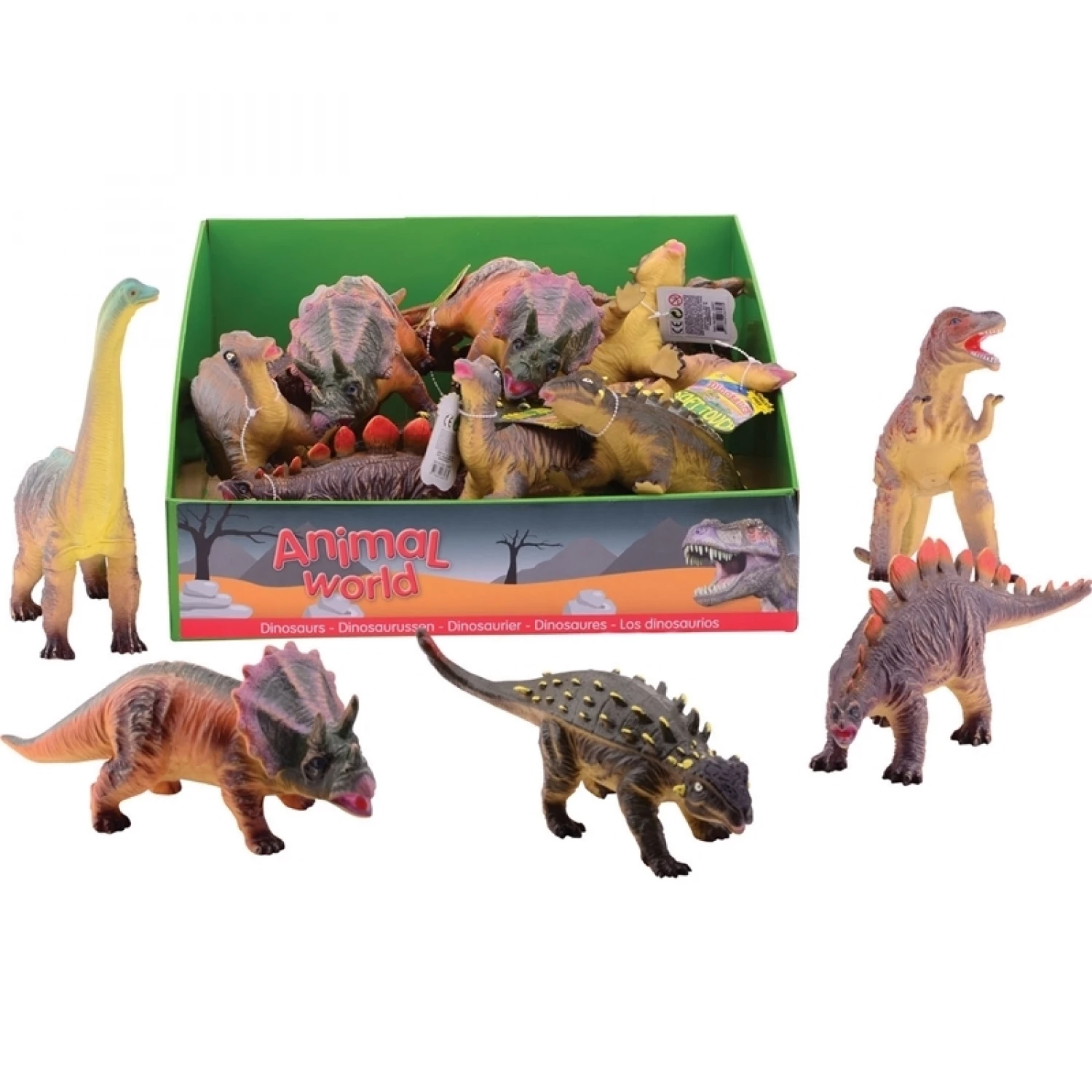 ANIMAL WORLD GUMENA ZIVOTINJA DINOSAURUS 26-38CM