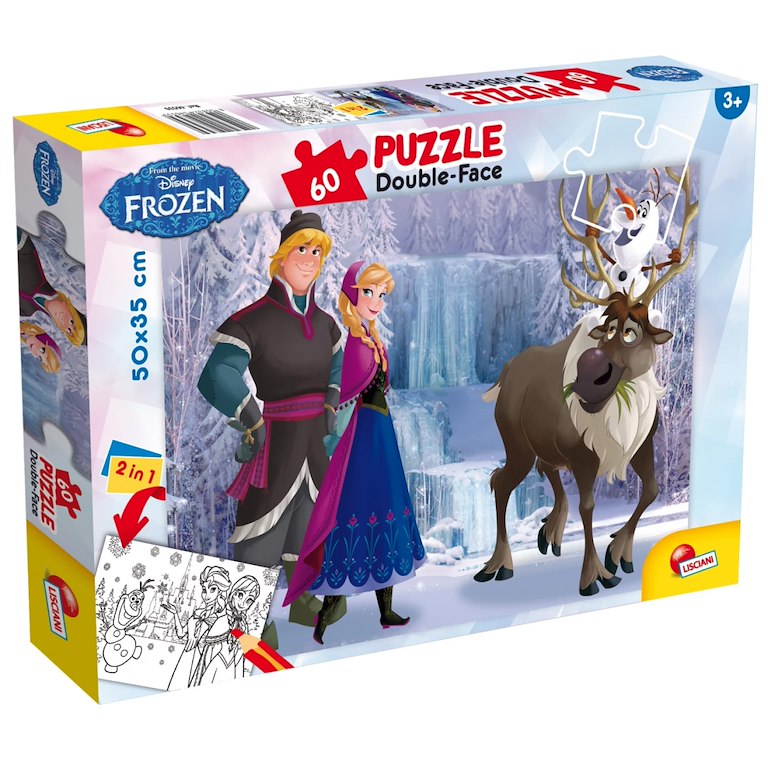 PUZZLE SLAGALICE 60 DELOVA FROZEN THE ICELAND LISCIANI