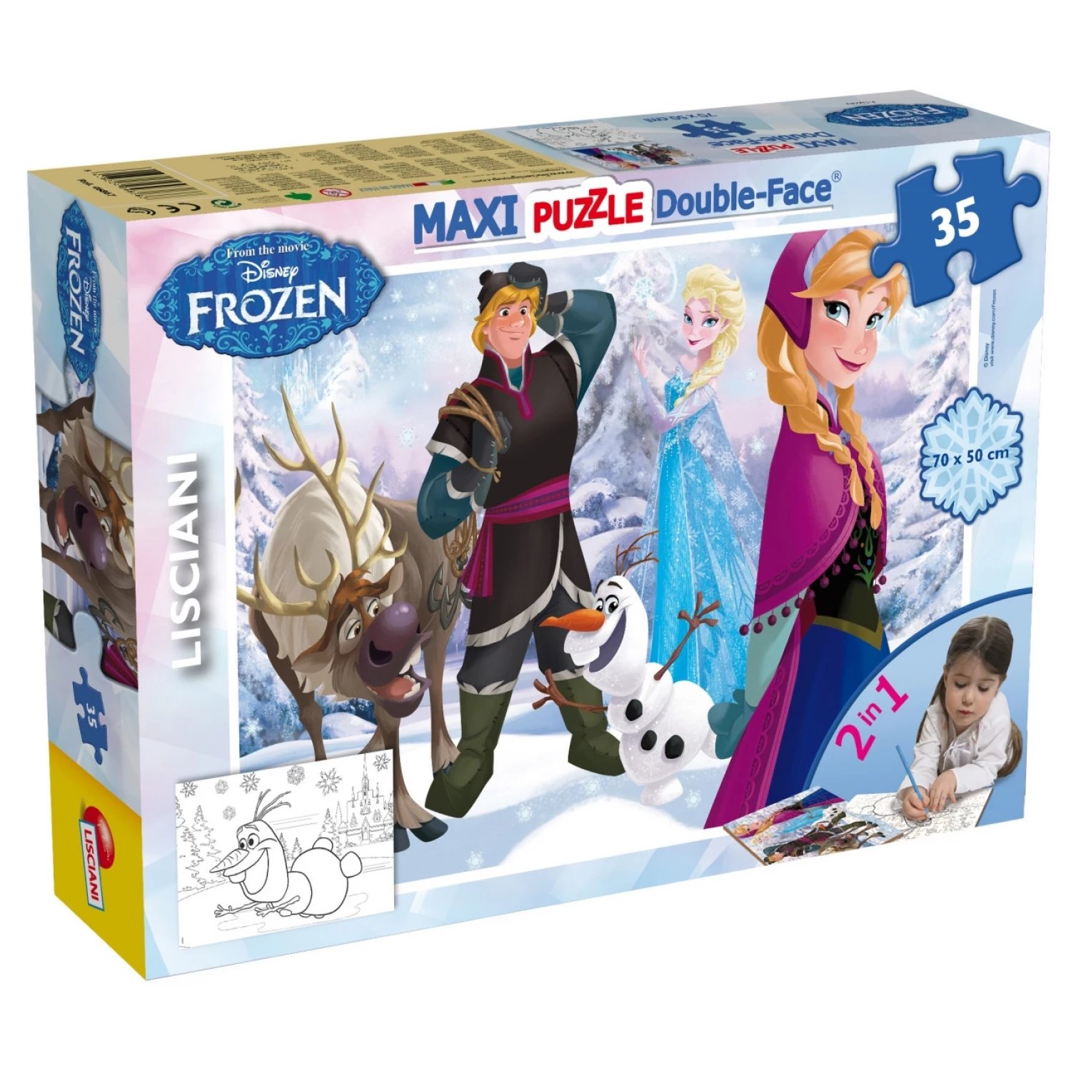 PUZZLE SLAGALICE 35 DELOVA MAXI FROZEN LISCIANI