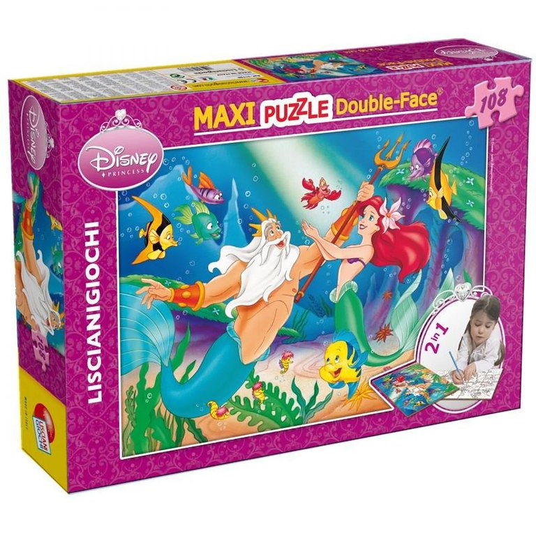 PUZZLE SLAGALICE 108 DELOVA MAXI MALA SIRENA LISCIANI