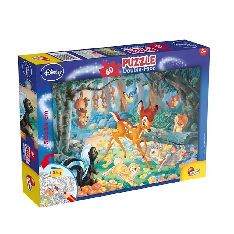 PUZZLE SLAGALICE 60 DELOVA BAMBI LISCIANI