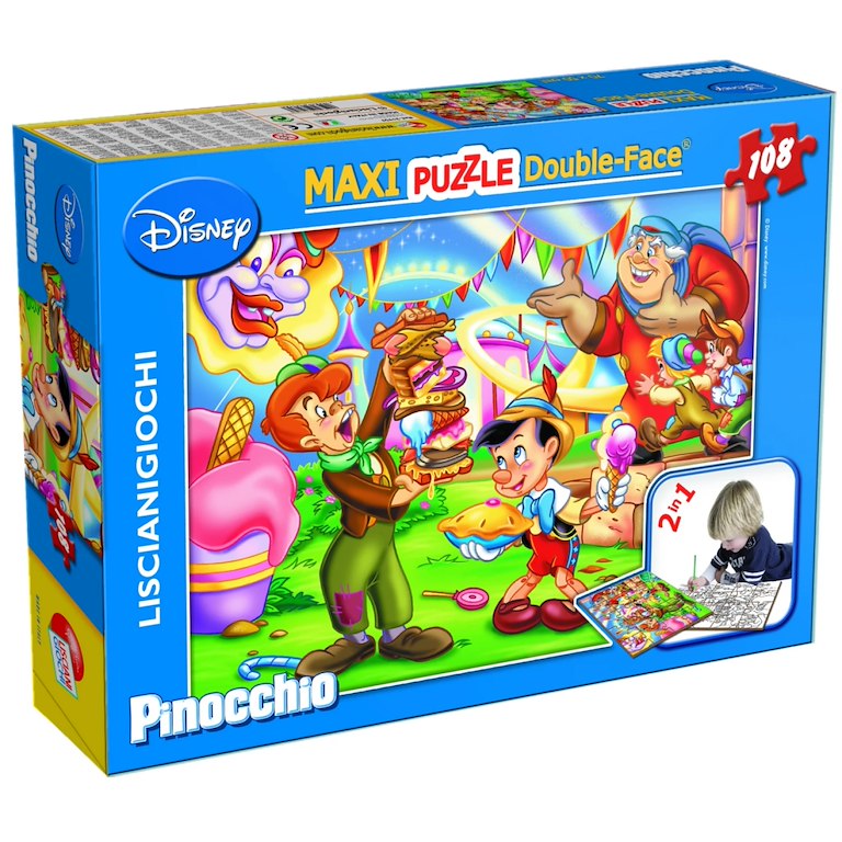 PUZZLE SLAGALICE 108 DELOVA MAXI PINOKIO LISCIANI