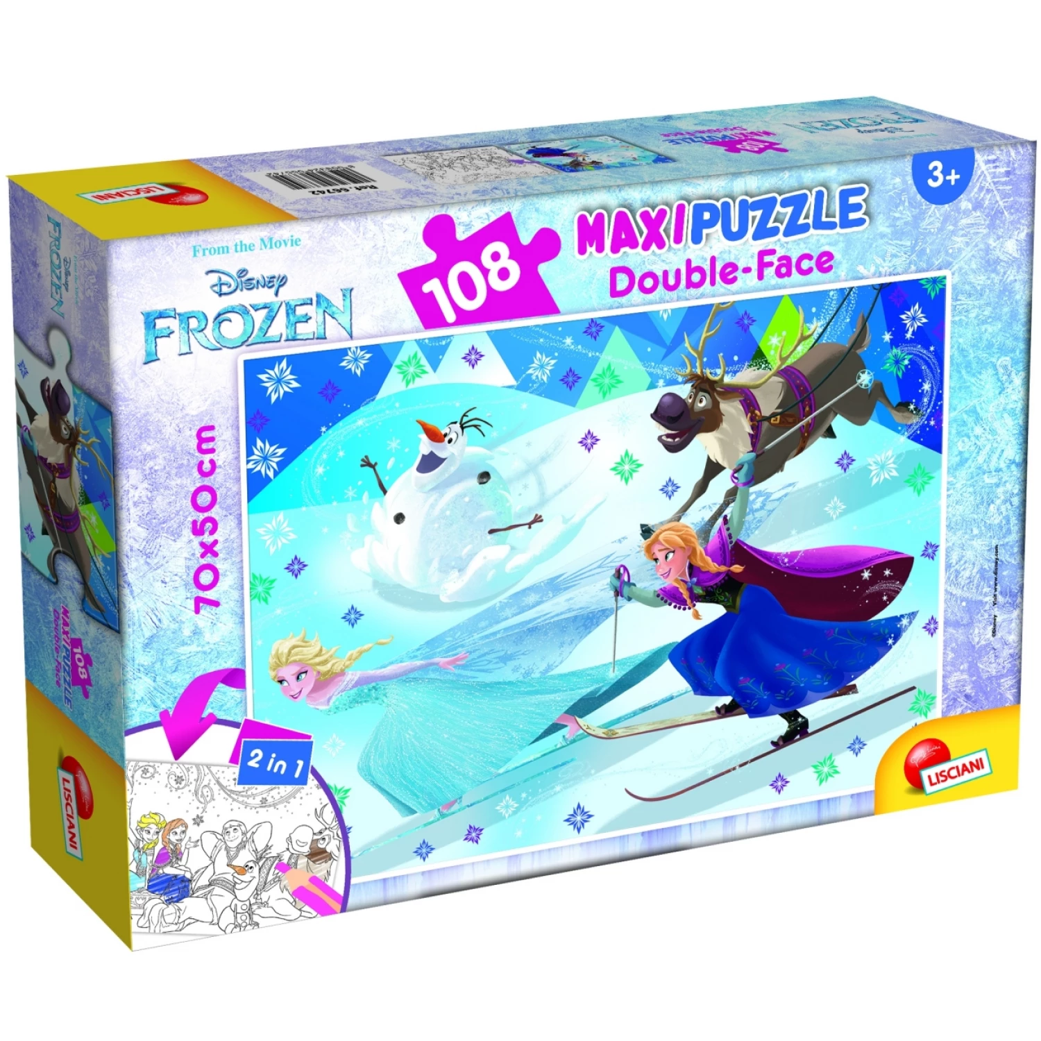 PUZZLE SLAGALICE 108 DELOVA MAXI FROZEN LISCIANI