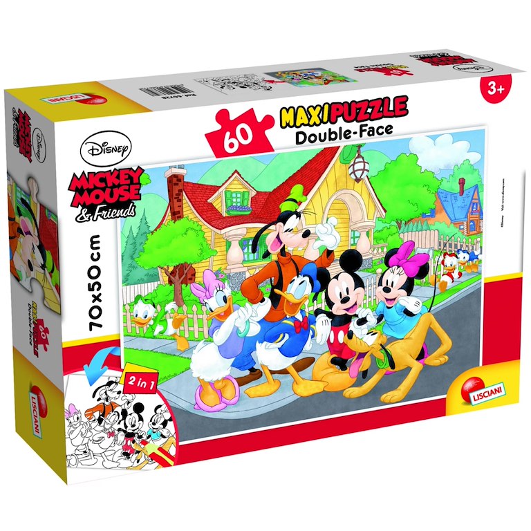 PUZZLE SLAGALICE 60 DELOVA MAXI DISNEY MICKEY LISCIANI