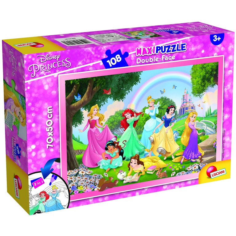 PUZZLE SLAGALICE 108 DELOVA MAXI PRINCESS LISCIANI