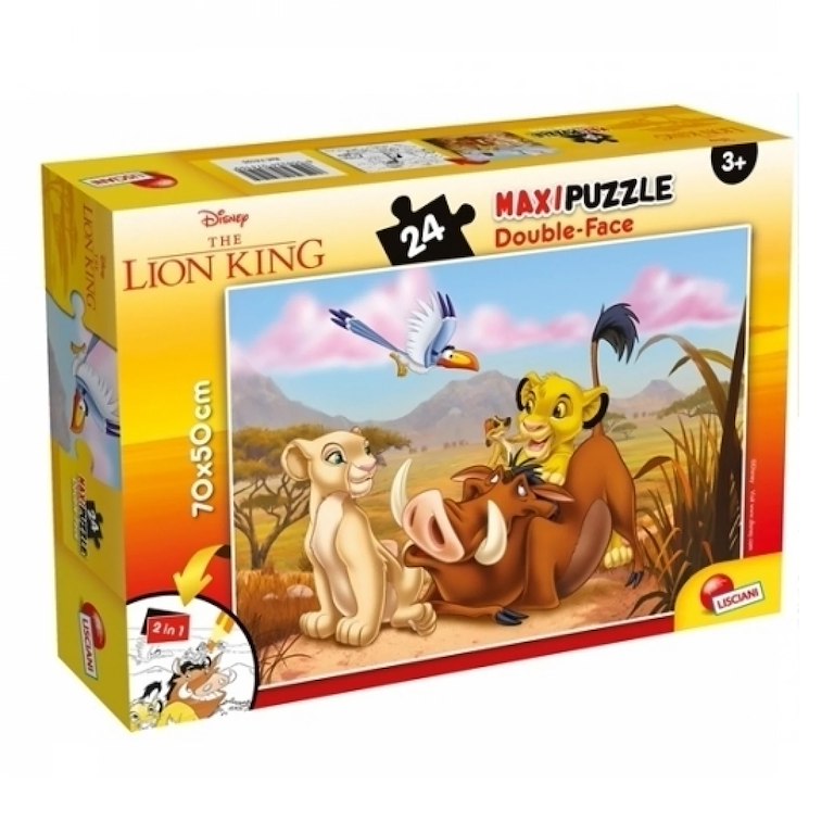 PUZZLE SLAGALICE LISCIANI 24PCS MAXI LION KING LISCIANI