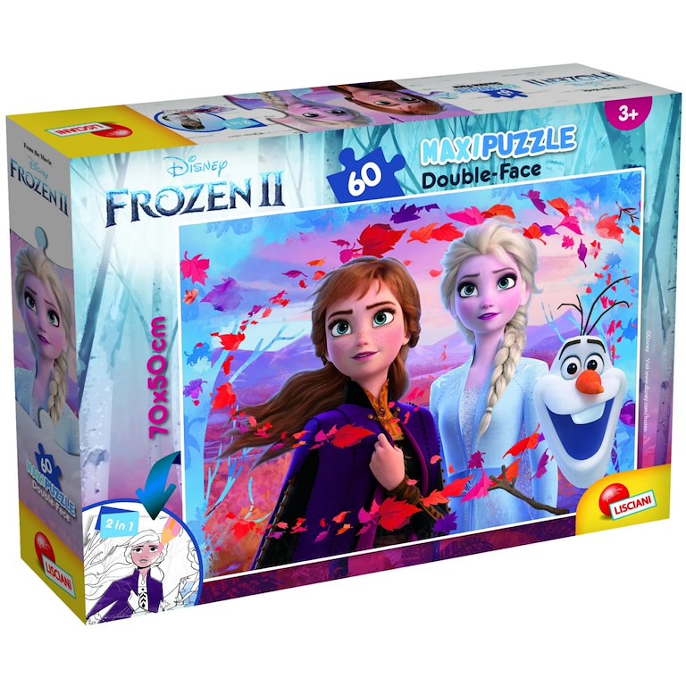 PUZZLE SLAGALICE 60 DELOVA MAXI FROZEN II LISCIANI