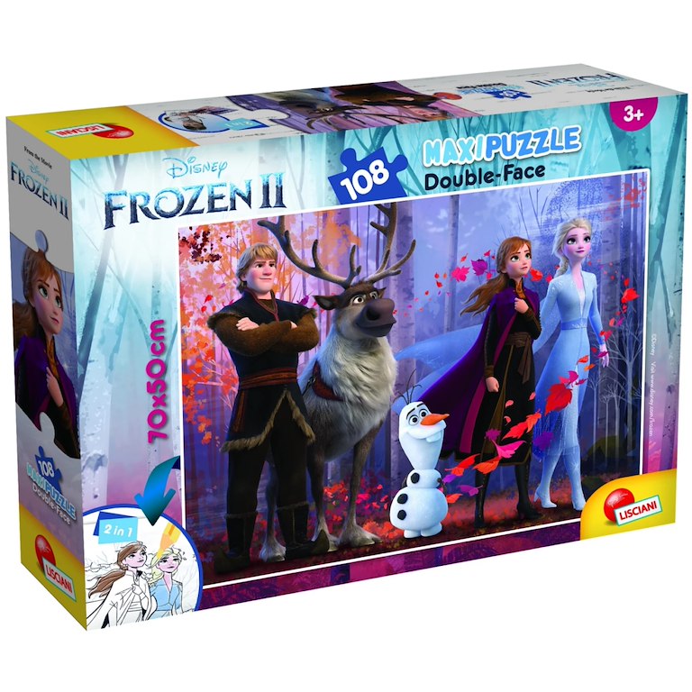 PUZZLE SLAGALICE 108 DELOVA MAXI FROZEN II LISCIANI