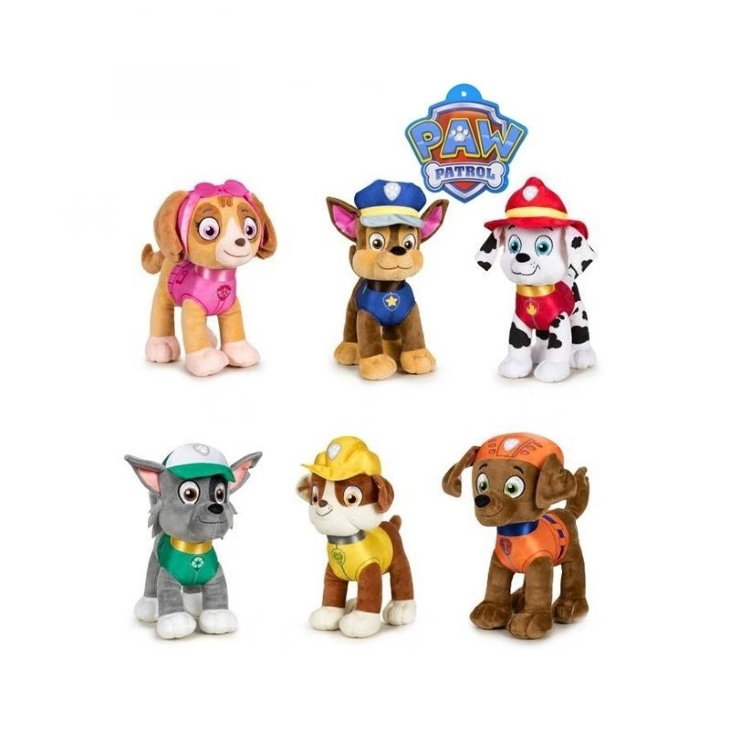 PAW PATROL CLASSIC PLISANA FIGURA 6ASS