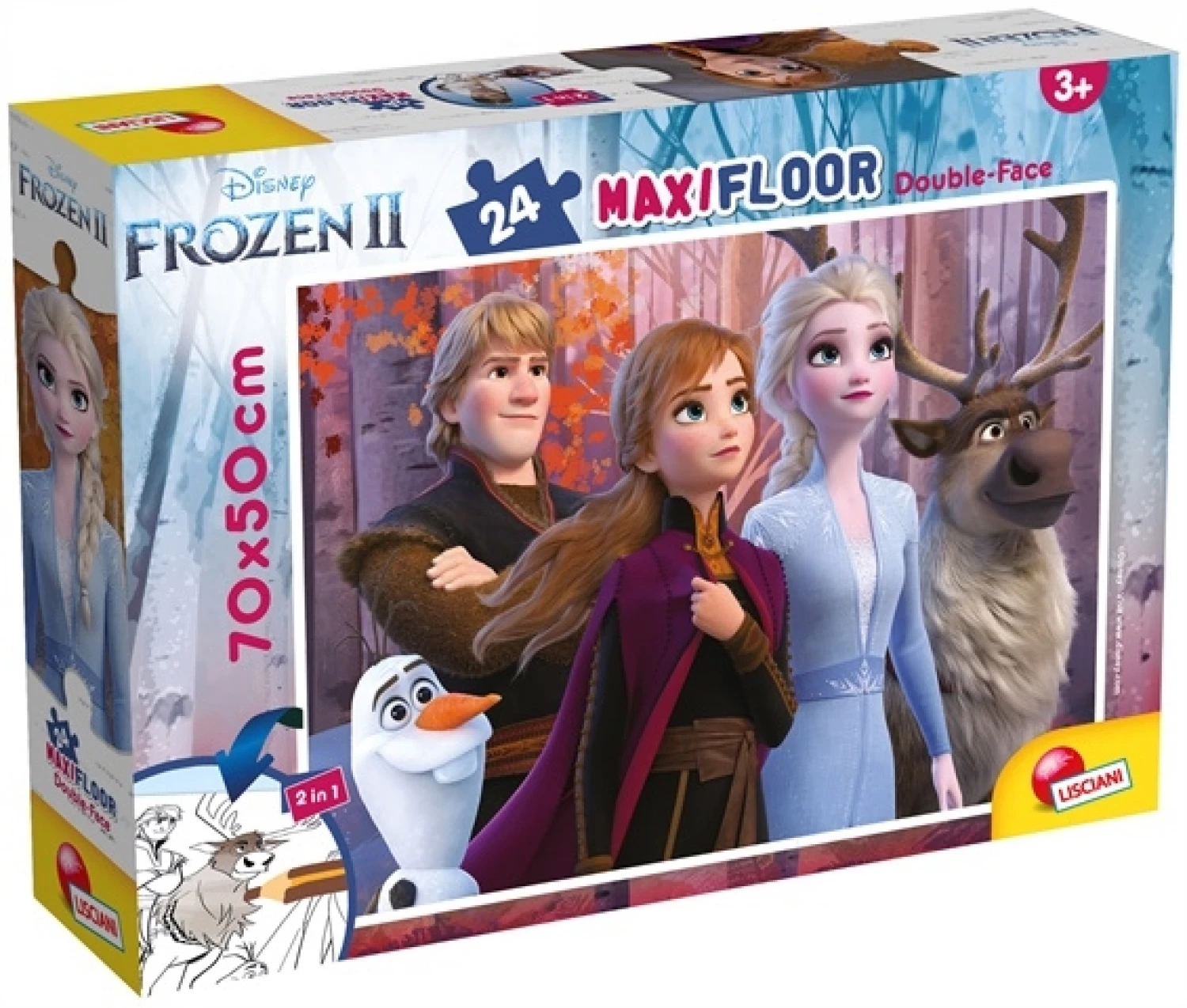 PUZZLE SLAGALICE 24 DELA MAXI FROZEN THE ICELAND LISCIANI