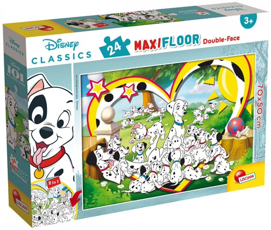 PUZZLE SLAGALICE 24PCS MAXI 101 DALMATINAC LISCIANI