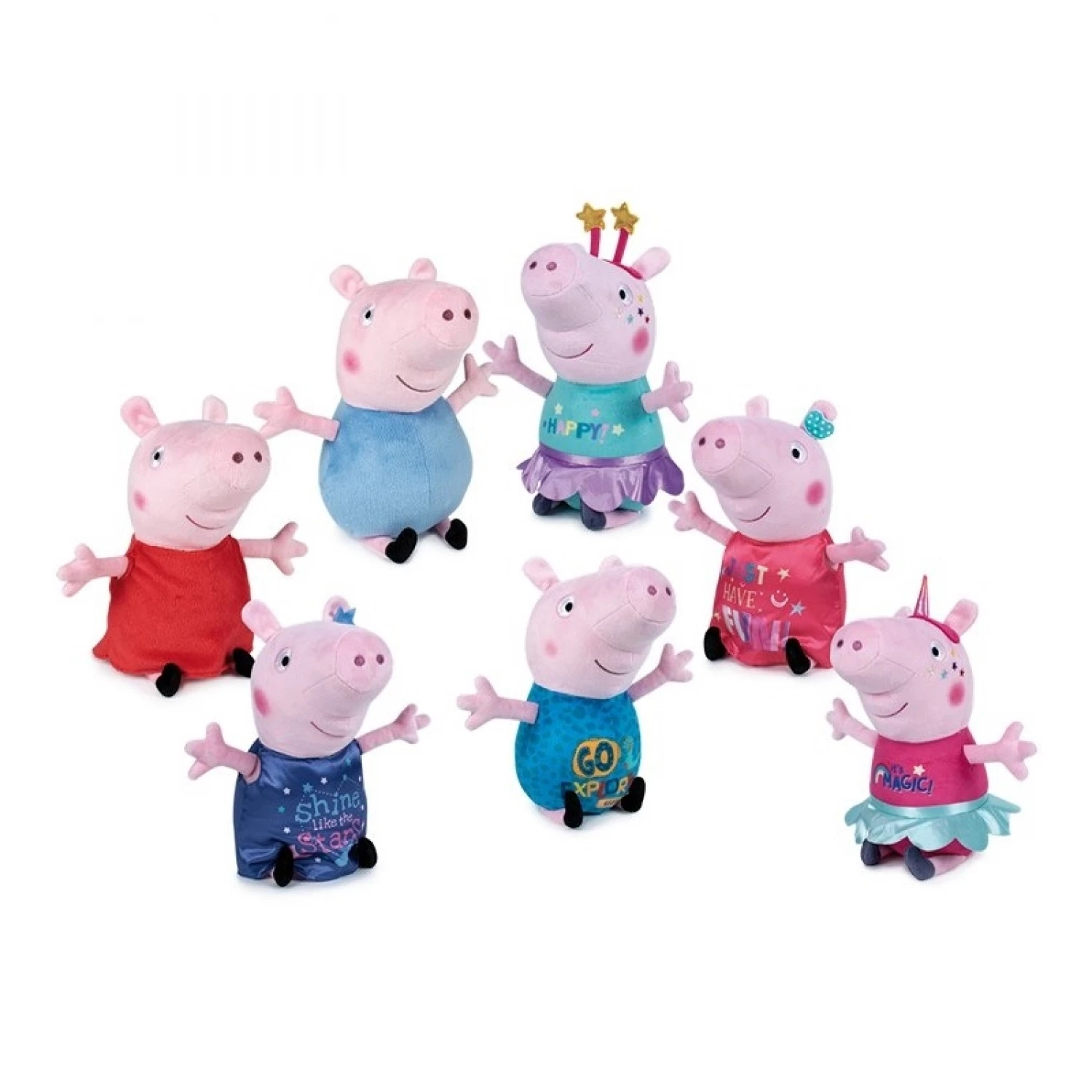 PEPPA PRASE PLIS IGRACKA PLUCHE UNICORN & STARS 7ASS 31CM