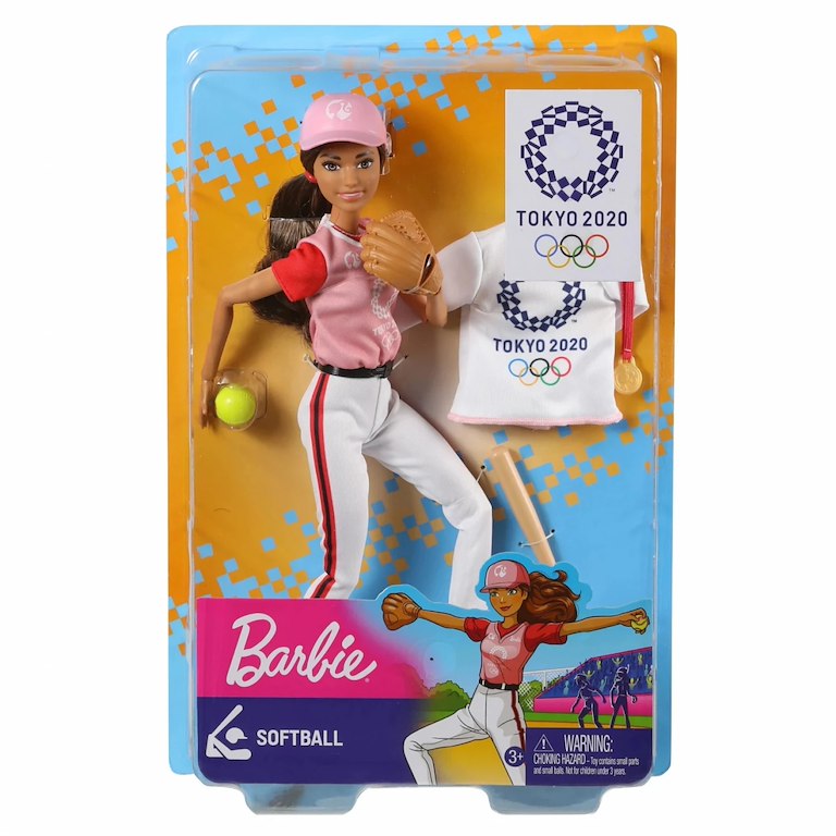 BARBIE LUTKA SOFTBALL TOKYO 2020