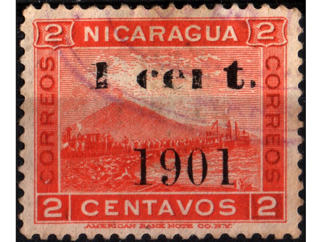 kt458dzs  05.mar1901  Nicaragua  Mineizdata marka (-F-)