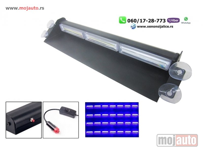 Led blinkeri 39cm x 7cm plavi