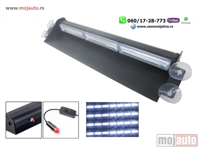 Led blinkeri 39cm x 7cm beli