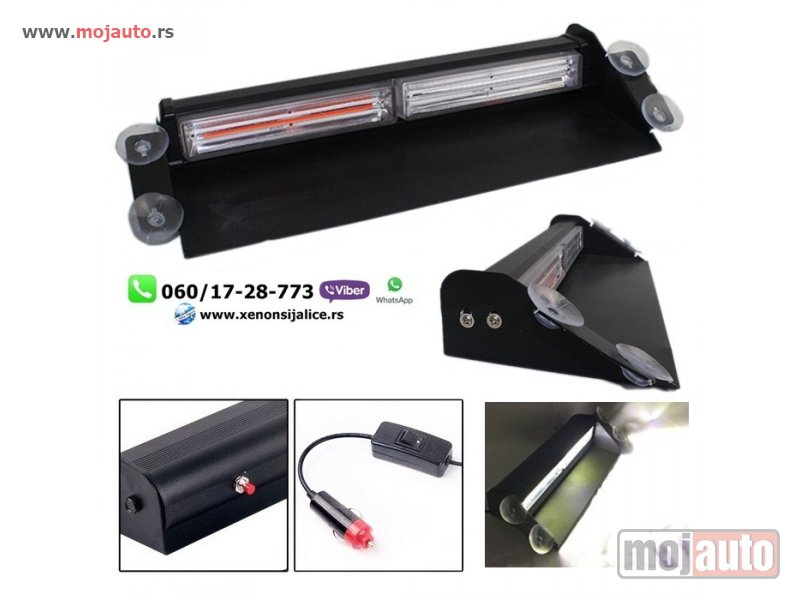 Led blinkeri 26cm x 7cm beli