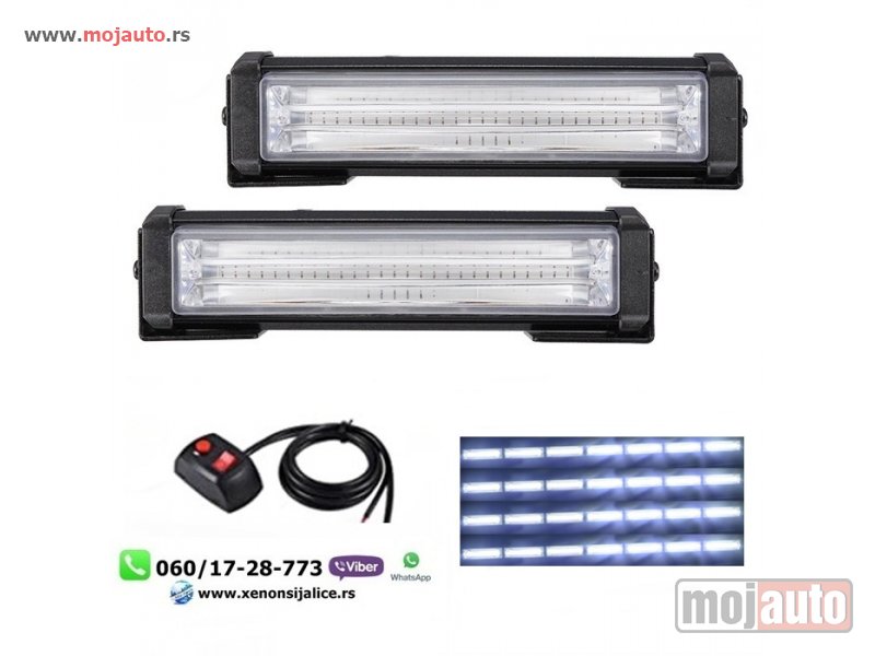 Led blinkeri 16cm x 4cm beli