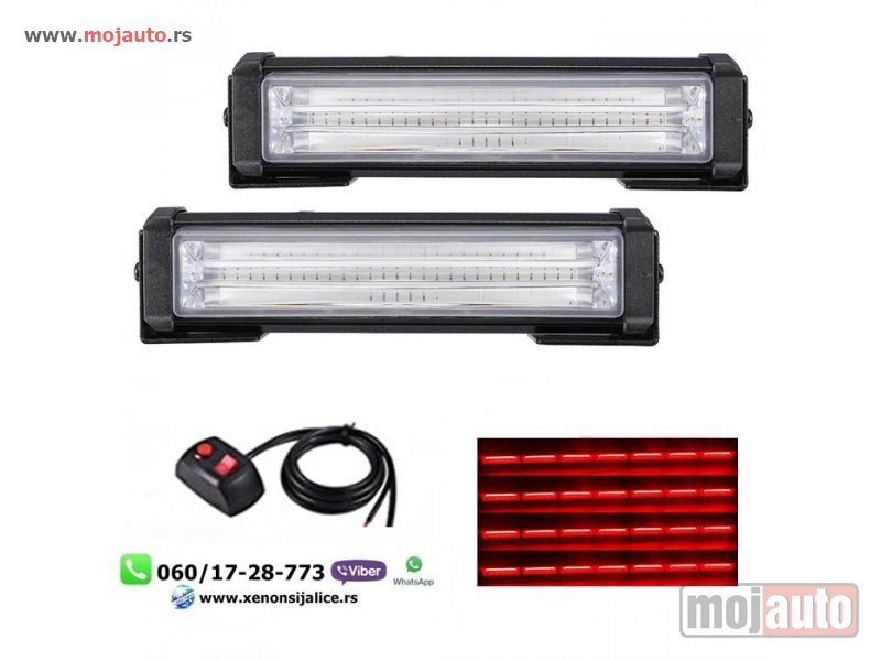 Led blinkeri 16cm x 4cm crveni