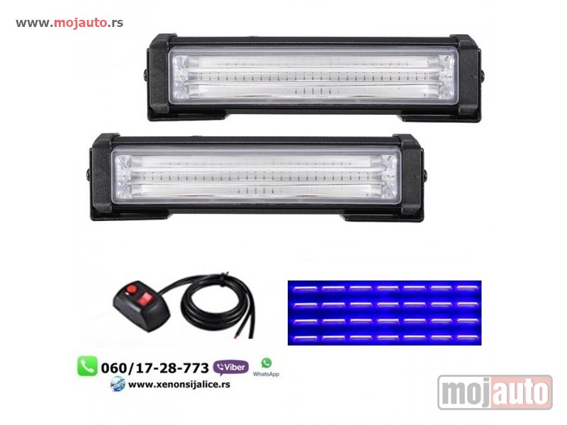 Led blinkeri 16cm x 4cm plavi