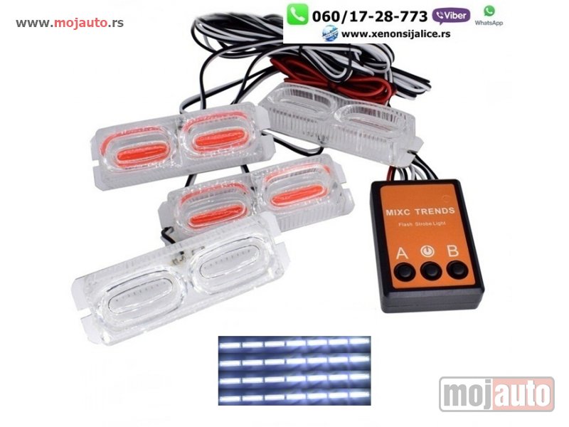 Led blinkeri 7cm x 3cm beli