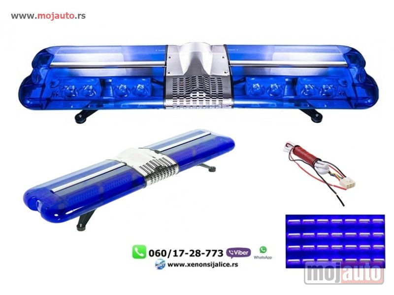 Led rotacija blinker 120cm x 32cm plava