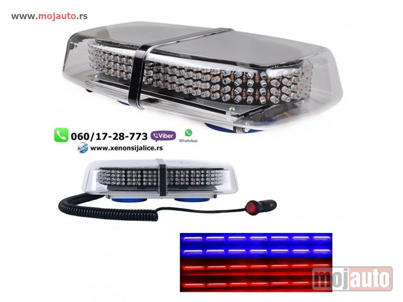 Led rotacija blinker 30cm x 8cm crveno plava