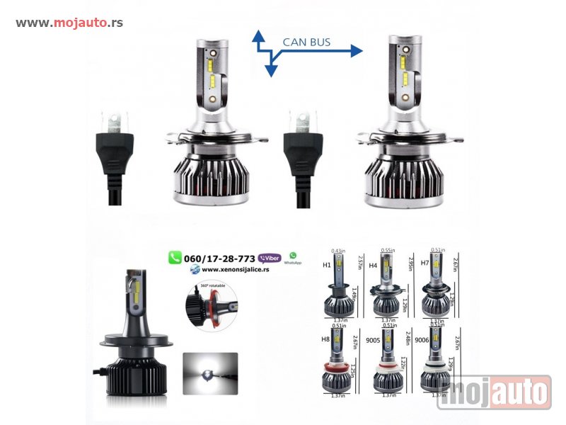 H4 led sijalice model skyline kan bus