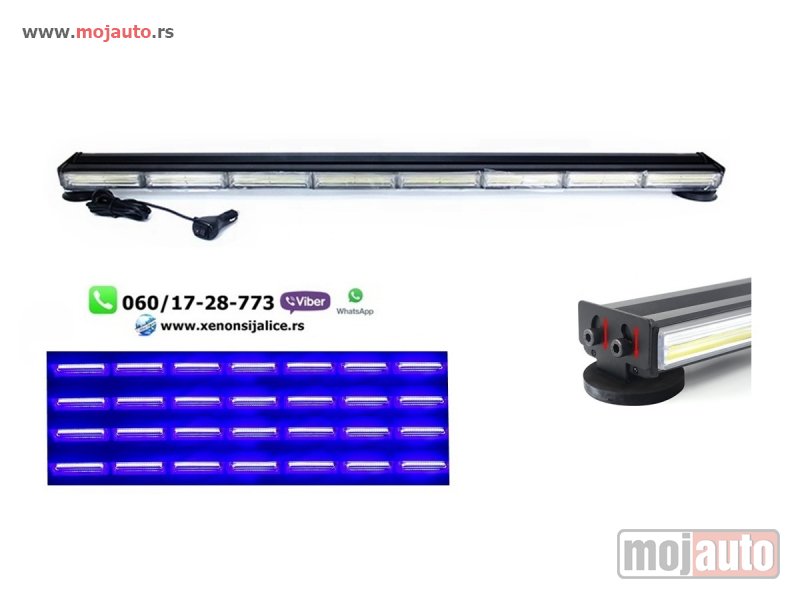 Led rotacija blinker 120cm x 9cm plava