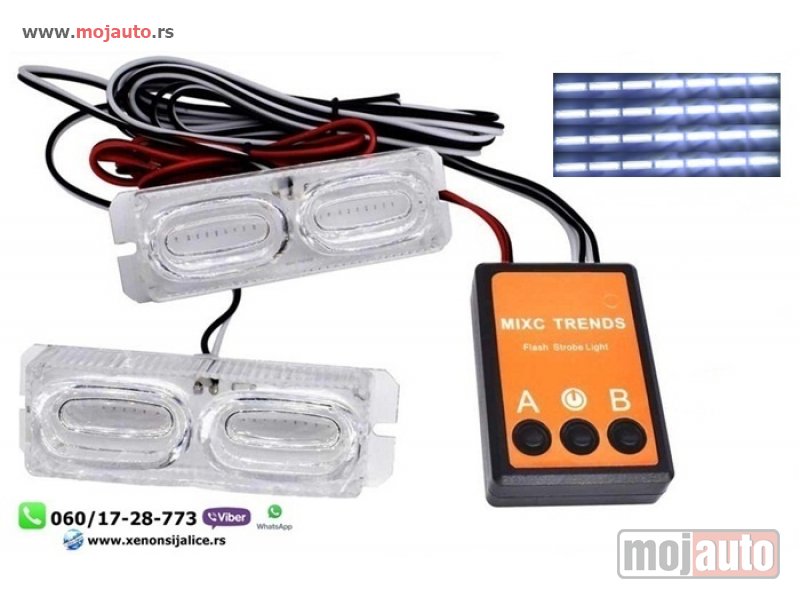 Led blinkeri 7cm x 3cm beli