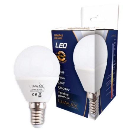 Lumax sijalica LED LUMP45-6W 6500K E14 ( 003447 )