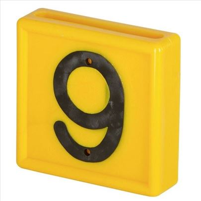 Brojevi za obeležavanje za okovratnik žuti 6 i 9