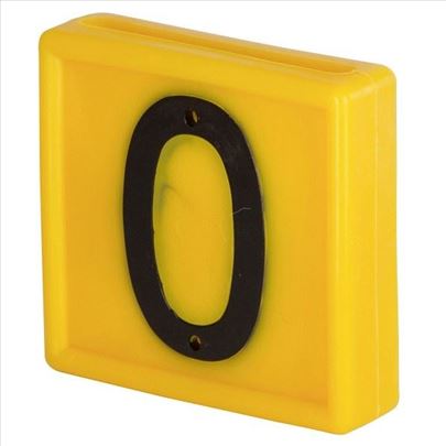 Brojevi za obeležavanje za okovratnik žuti 0