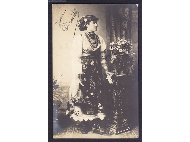 srpska nosnja devojka razglednica 1907