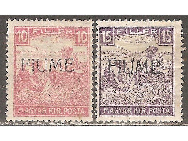 1918 - FIUME R.I. sa belim brojkama MH punca knjigotisk