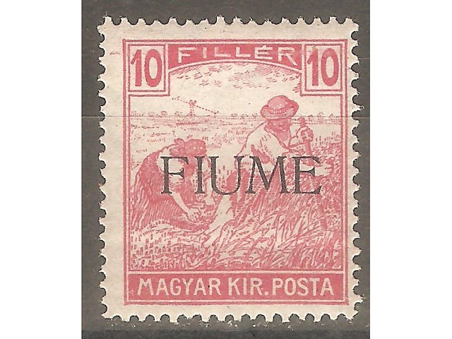 1918 - FIUME zetelice 10 fil MNH knjigotisk RRR kat.70