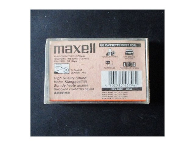 Maxell UE Normal 60 Minuta+Kutija