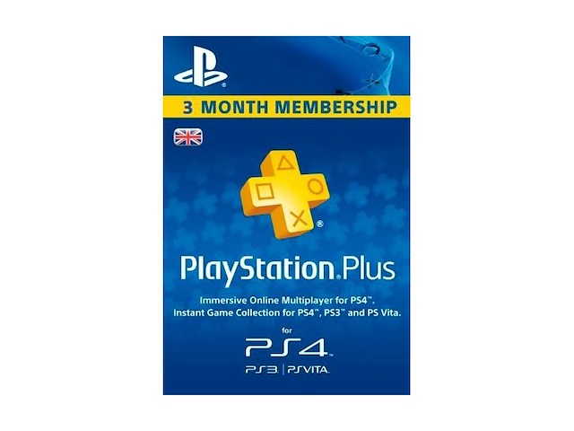 UK PLAYSTATION PLUS PRETPLATA 90 DANA PS3/PS4/PS5