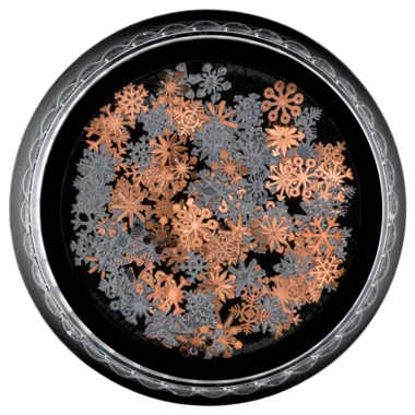 PERFECT NAILS Metalni ukrasi za nokte JS-002 Christmas Snowflake