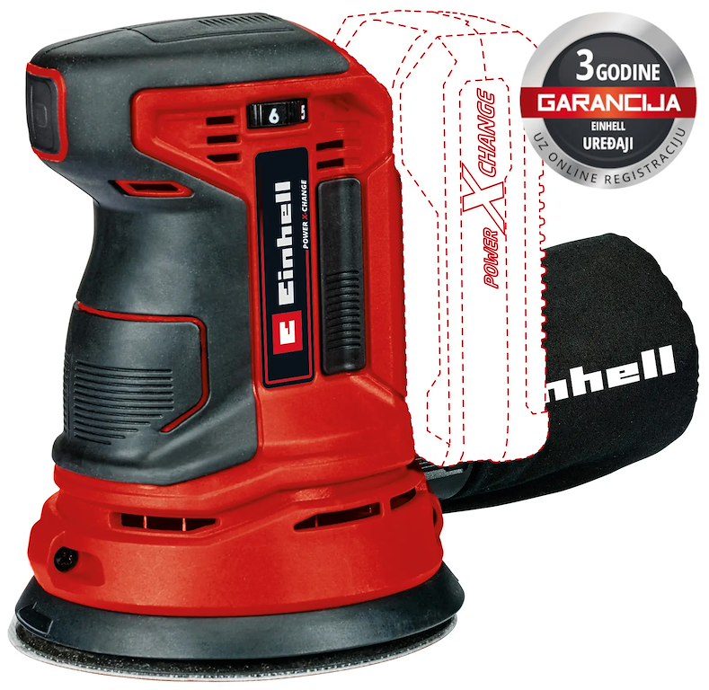 EINHELL Akumulatorska ekscentrična brusilica TE-RS 18 Li - Solo