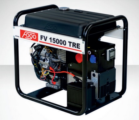 FOGO agregat FV 15000TRE, 14.5kVA, 400V/230V, DVR, rezervoar 45L, elektro start, B&S motor benzin