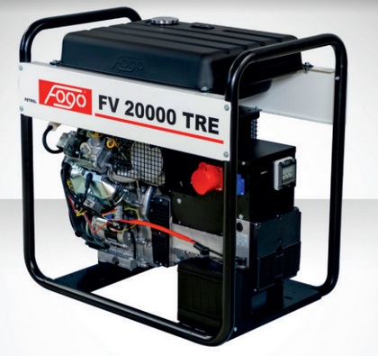 FOGO agregat FV 20000TRE, 19.5kW, 400V/230V, DVR, rezervoar 45L, elektro start, B&S motor