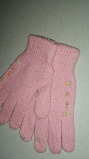Roze zimske rukavice
