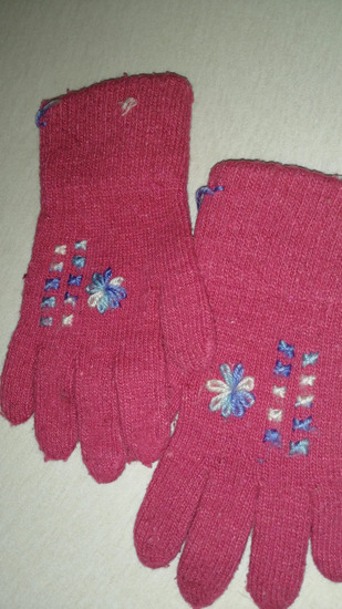 Pink zimske rukavice