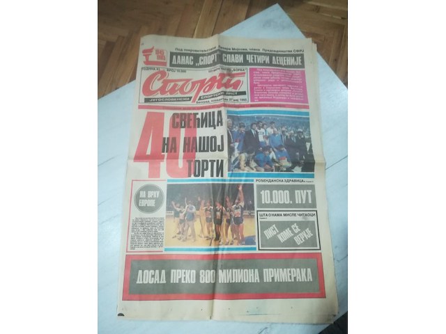 Sport novine br.10000 - 27. maj 1985.
