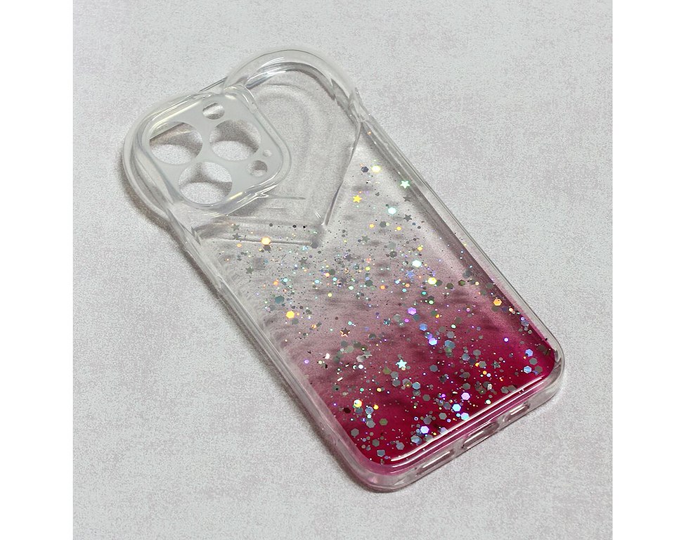 Futrola Heart Glitter - iPhone 13 Pro pink