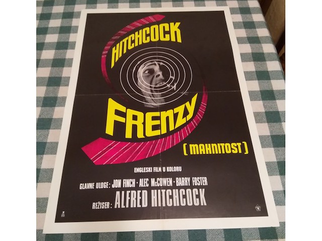 plakat MAHNITOST / FRENZY (Hitchcock)